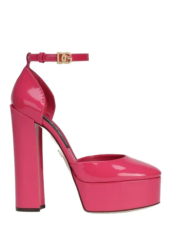 Dolce & Gabbana Capri Platform Heels - Pink