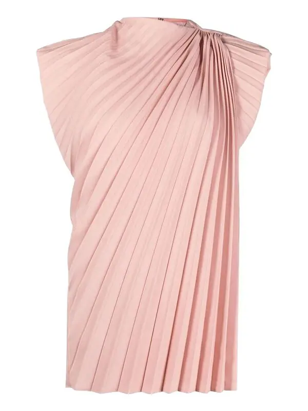 Colville Cerith Pleated Top - Pink