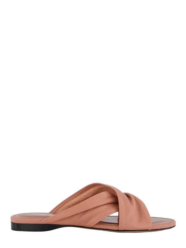 Paris Texas Nappa Leather Flat Sandals - Pink