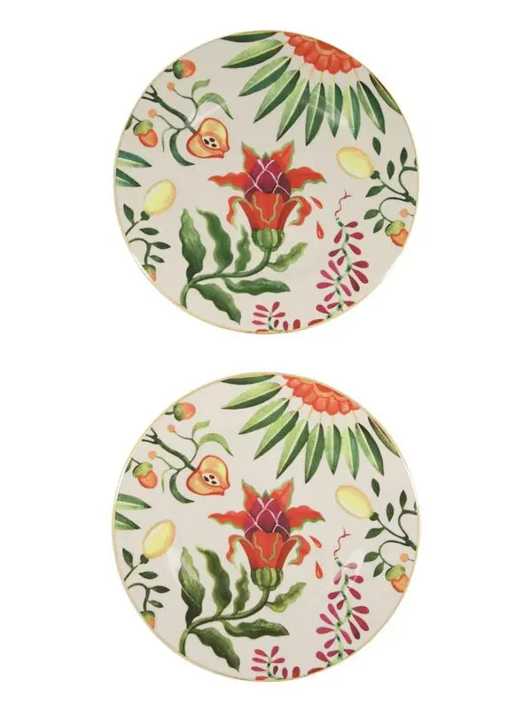 La DoubleJ Eden Dinner Plates Set Of 2 - Multicolour