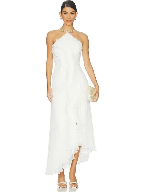 AMUR Lorelie Halter Gown - Ivory