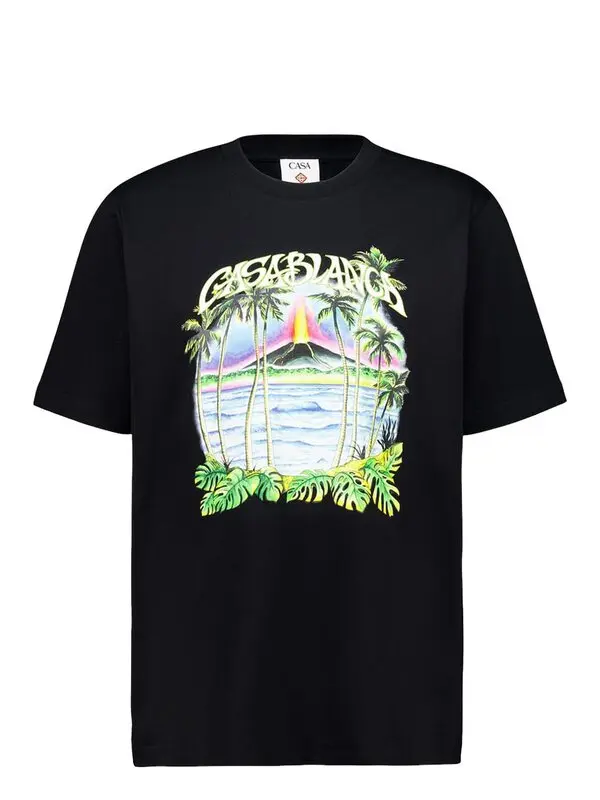 Casablanca Black Volcano Classic T-shirt - Multicolour
