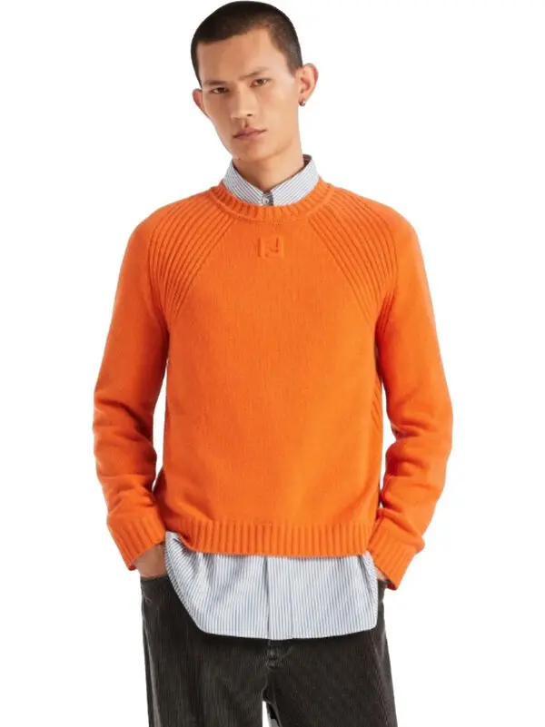 Fendi Cashmere Crewneck Jumper - Orange