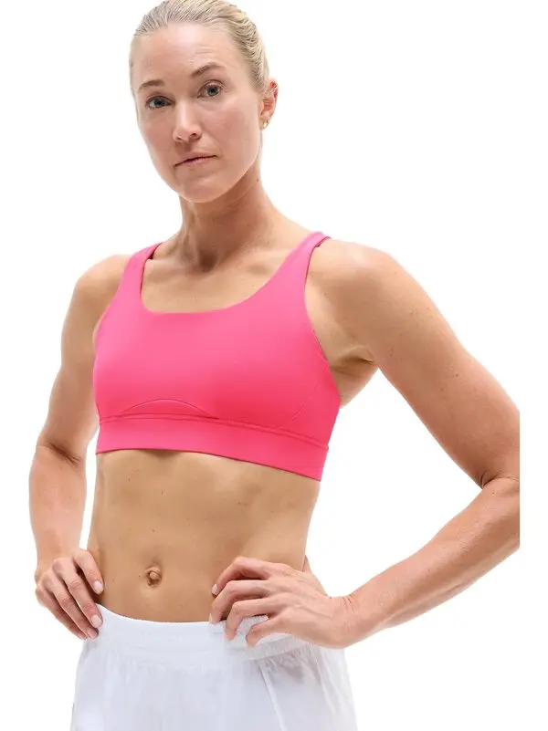 Athleta Interval Sports Bra A-c - Cerise