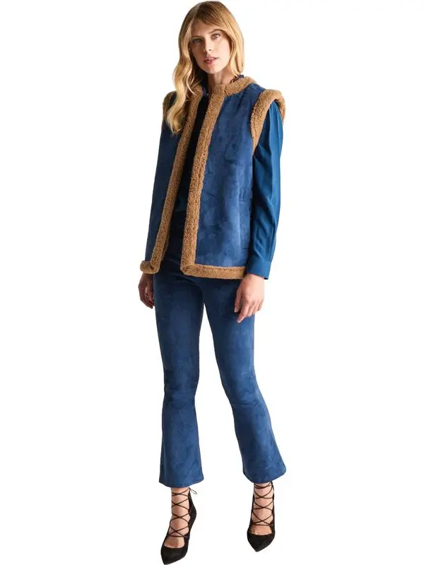 PAULA Odoria Poseidon Shearling Vest - Multicolour