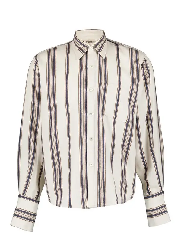 MARRAKSHI LIFE Striped Button-up Blouse - Multicolour