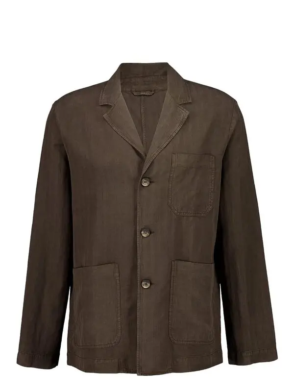 Frescobol Carioca Seawood Lima Linen Blazer - Grey