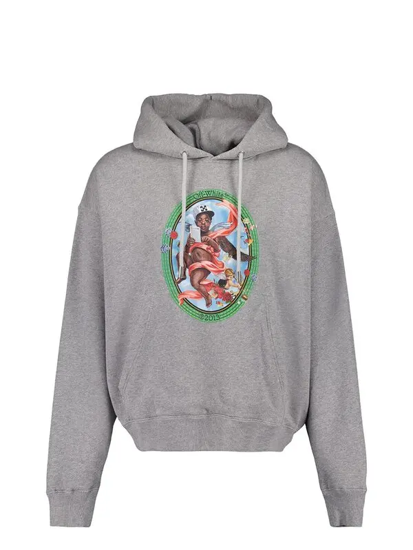 Off-White Fresco Graphic Hoodie - Grey