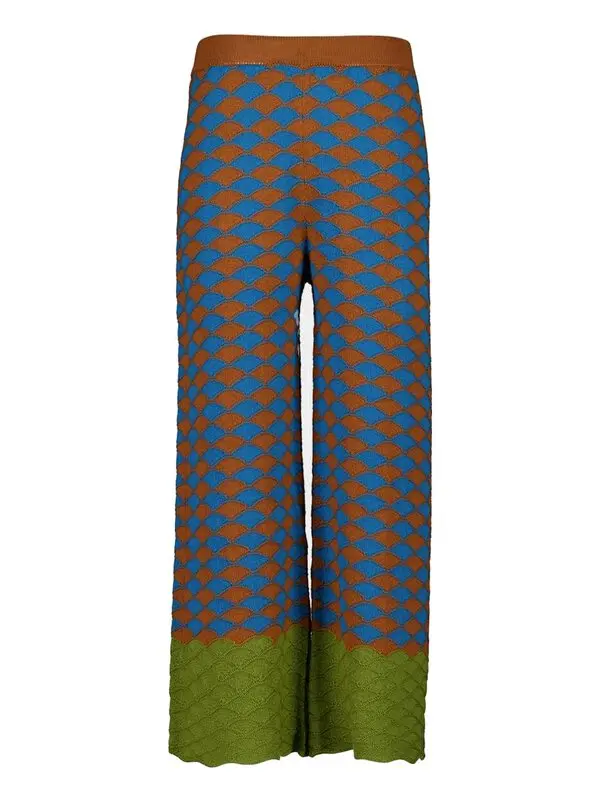 La DoubleJ Lounge Print Wool Trousers - Multicolour
