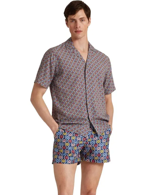 Orlebar Brown Whitsun Mini Blue Maitan Shirt - Multicolour