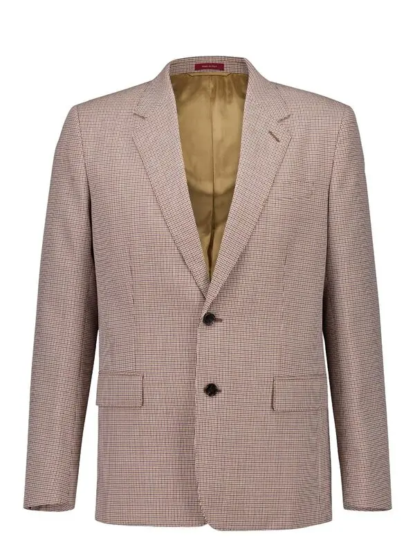Gucci Gingham Wool Blazer - Multicolour