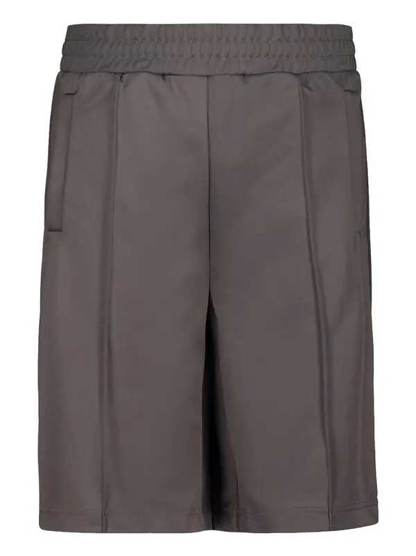 Palm Angels Track Shorts With Back Logo - Grey