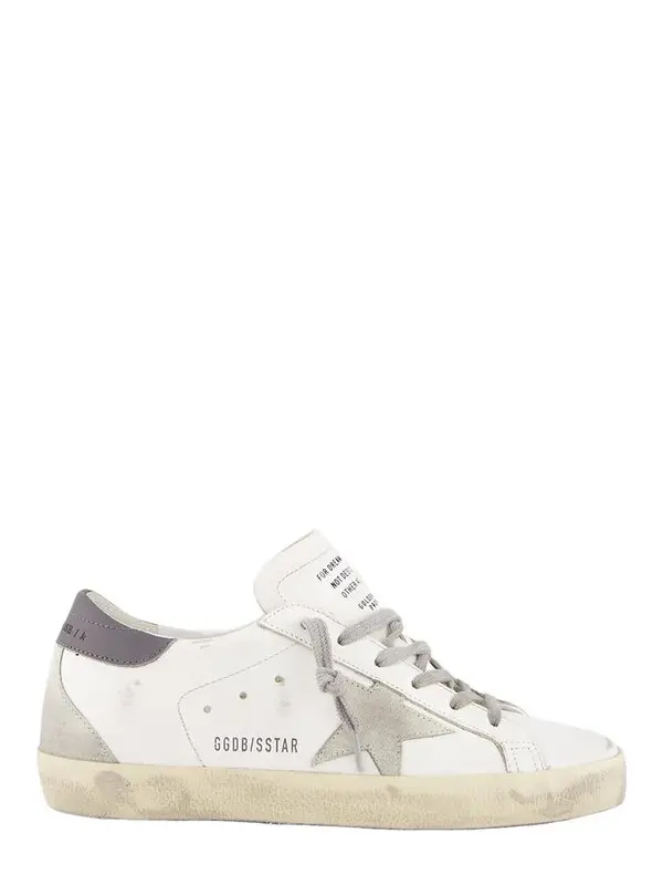 GOLDEN GOOSE Super-star Leather Sneakers - Grey