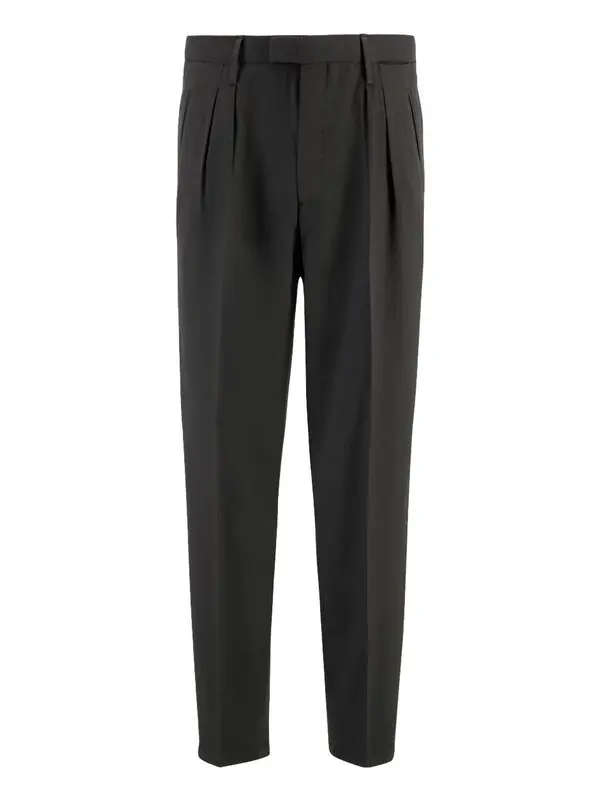 Boglioli Virgin Wool 2-pleat Trousers - Grey