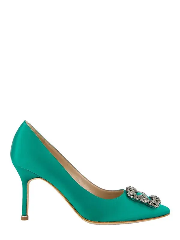 Manolo Blahnik Hangisi 90 Pumps - Green