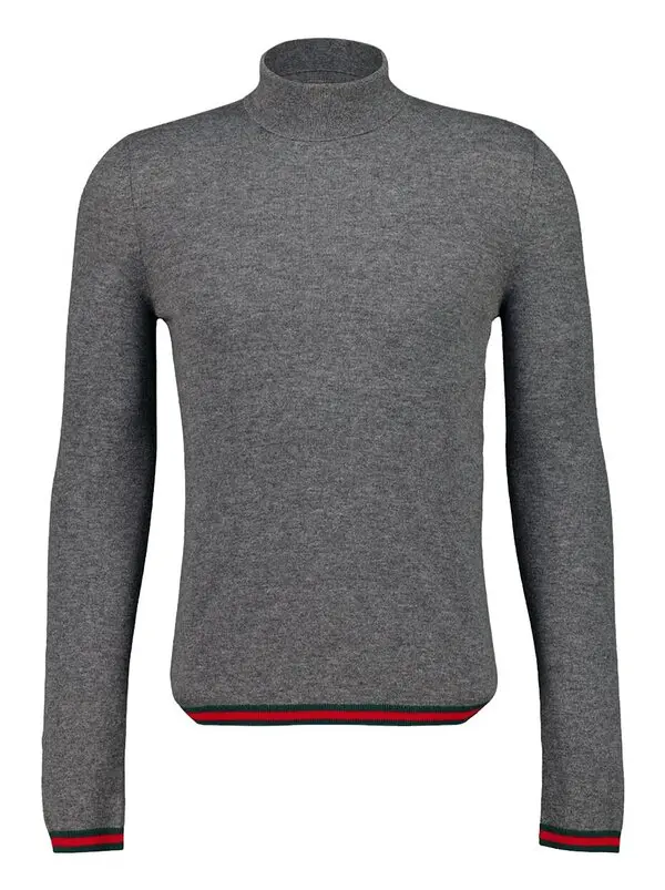 Gucci Fine Soft Cashmere Turtleneck - Grey