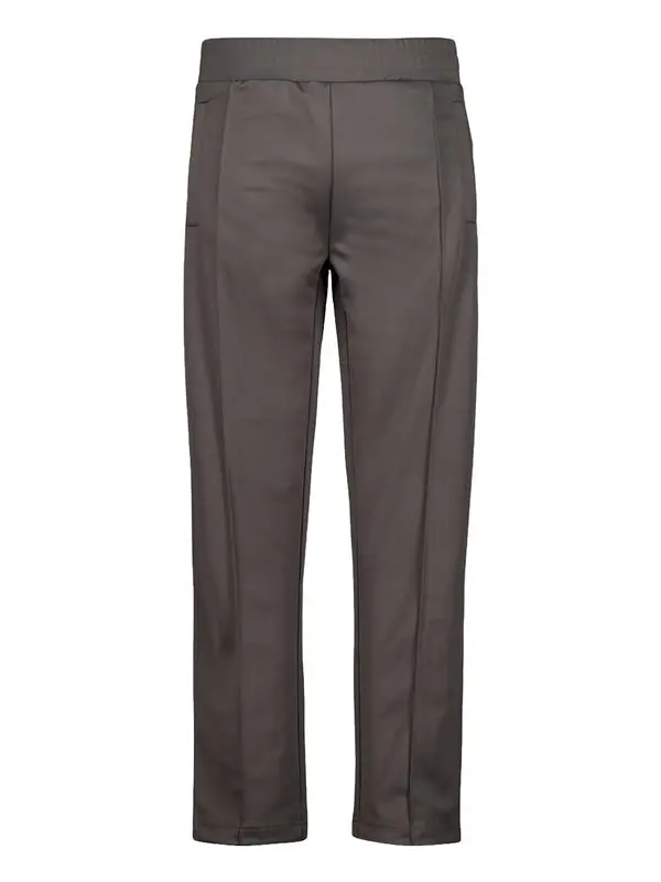 Palm Angels Dark Track Pants With Back Curved Logo - Grey