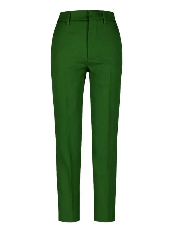 AMI Paris Cigarette Fit Trousers - Green