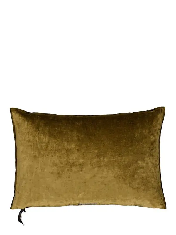 MAISON DE VACANCES Royal Velvet Vice Versa Cushion - Green