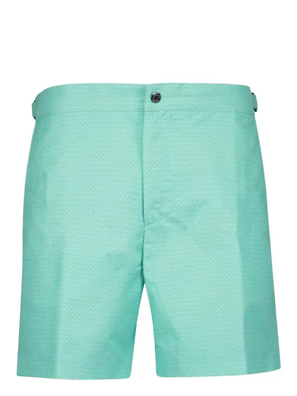 Frescobol Carioca Club Copacabana Tailored Swim Shorts - Green