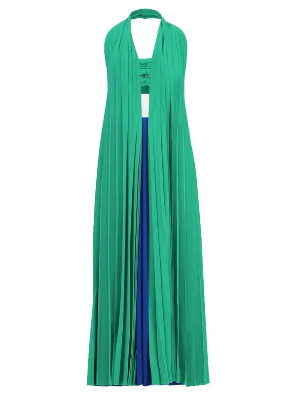 Zeus+dione Rhodes Pleated Halter Neck Dress - Green