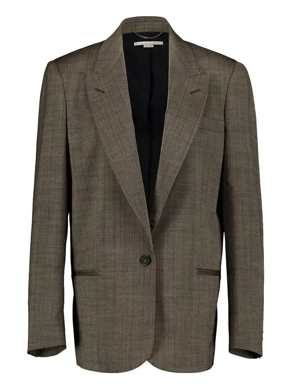 Stella McCartney Oversized Wool Blazer - Green