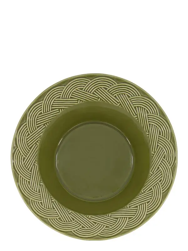 HOUSE OF CAPRICORN Vime Ceramic Soup Plate - Green