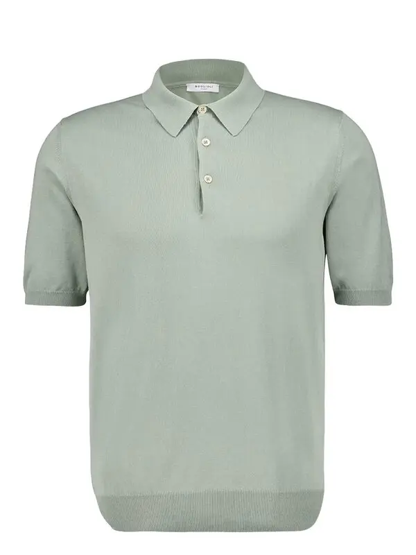 Boglioli Sage Regular-fit Cotton Polo - Green