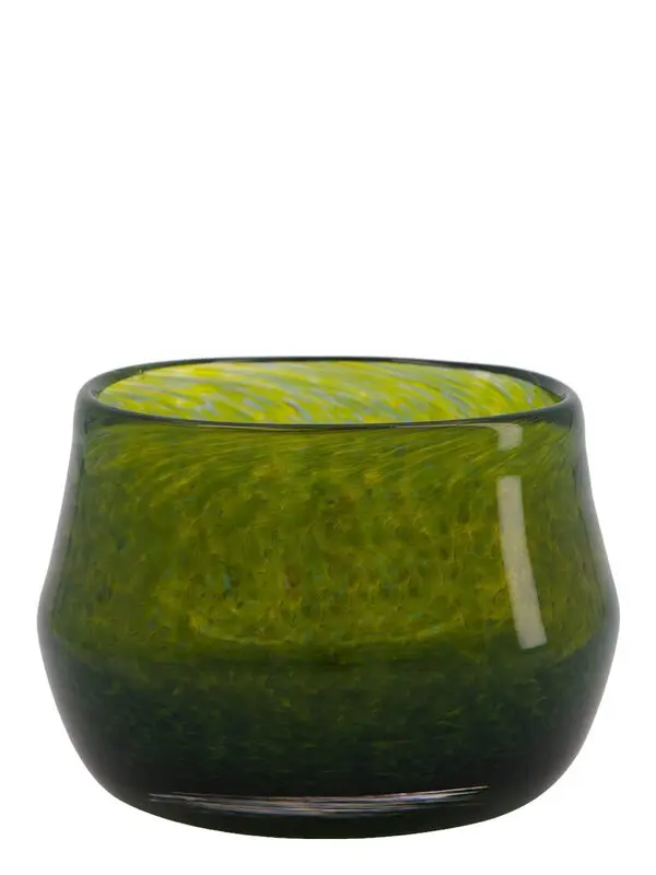HOUSE OF CAPRICORN Handblown Avis Glass Bowl - Green
