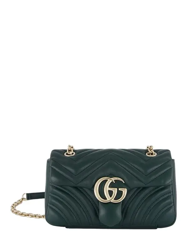 Gucci Gg Marmont Small Shoulder Bag - Green