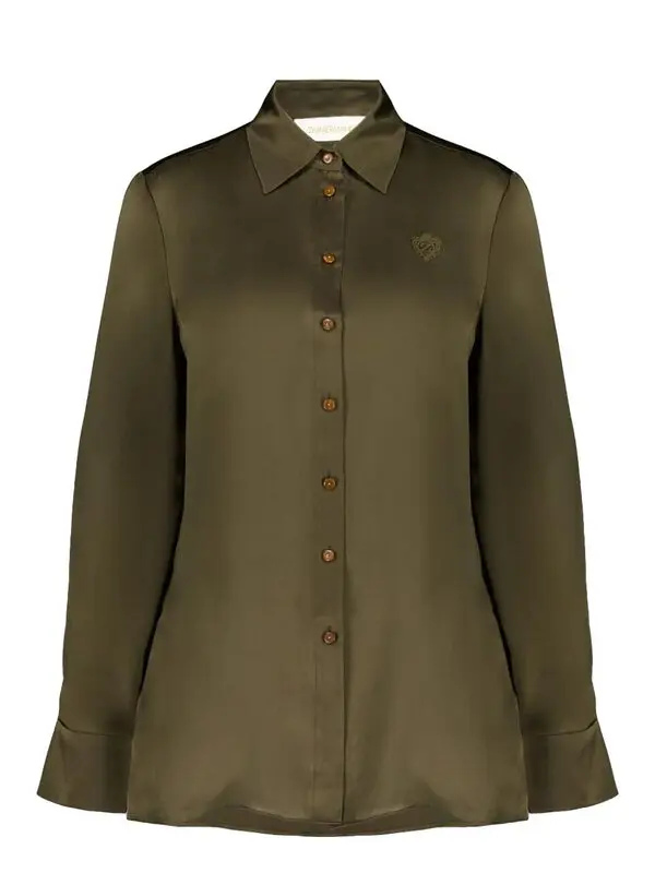 Zimmermann Hypnotic Satin Shirt - Green