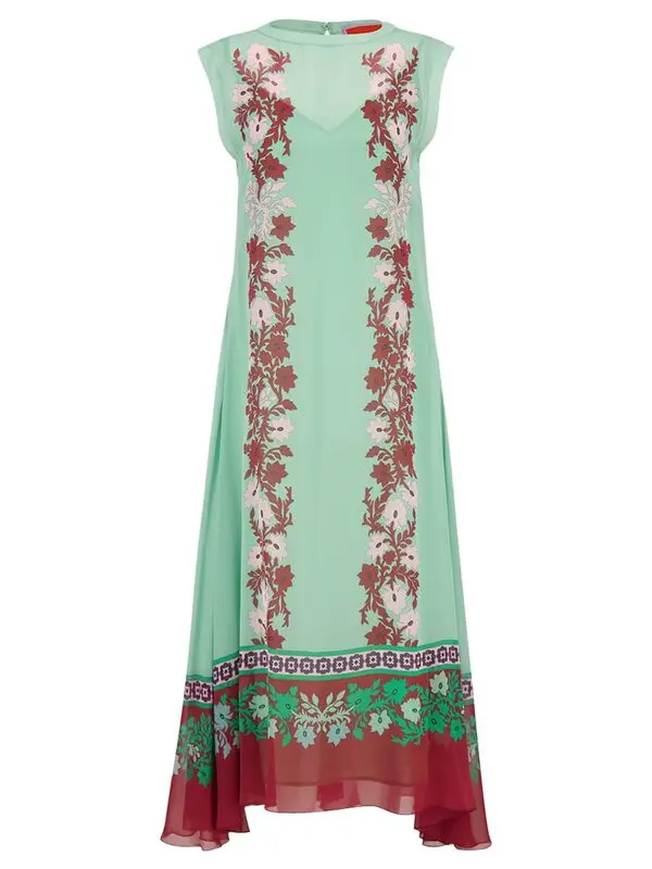 La DoubleJ Regalia Maria Placée Maxi Dress - Green