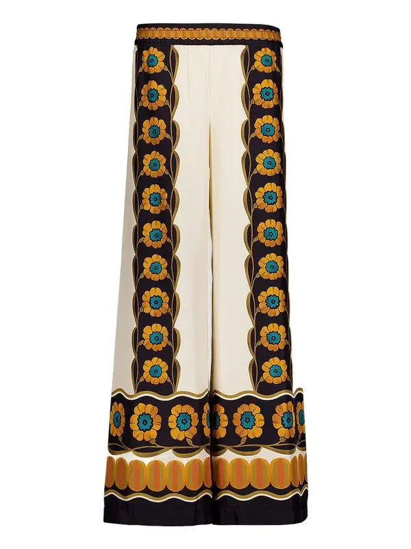 La DoubleJ Printed Palazzo Pants - Multicolour