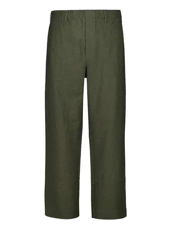 Commas Linen Resort Trousers - Green