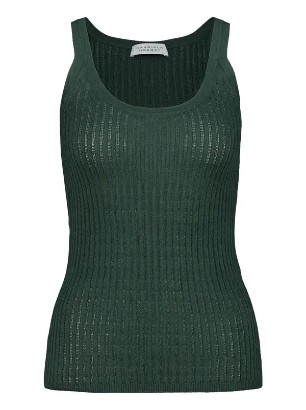 Gabriela Hearst English Knit Tank Top - Green