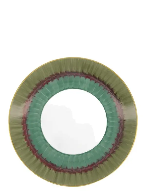 MARIE DAAGE Coupe Aloe Dessert Plate - Green