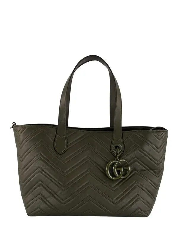 Gucci Gg Marmont Medium Tote Bag - Green