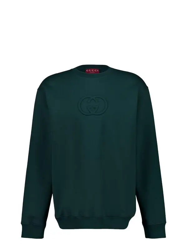 Gucci Cotton Crew-neck Sweatshirt - Green
