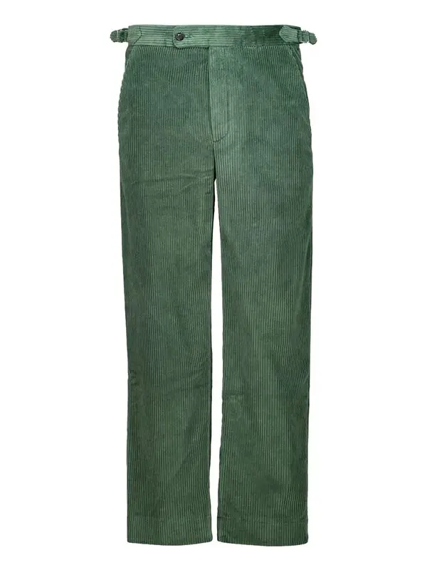 BODE Corduroy Side-buckle Trousers - Green