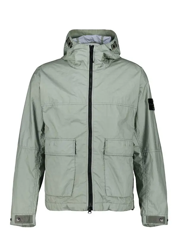 Stone Island Membrana 3l Tc Hooded Jacket - Green
