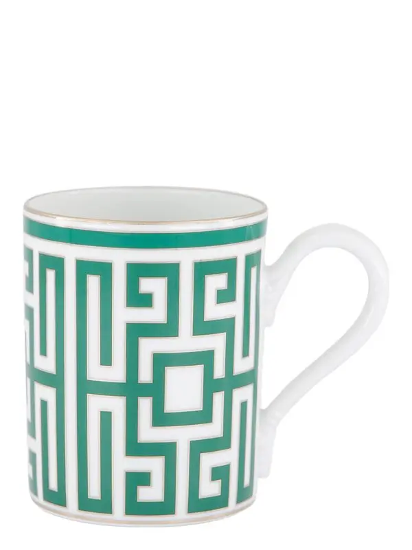 GINORI 1735 Smeraldo Labirinto Porcelain Mug - Green