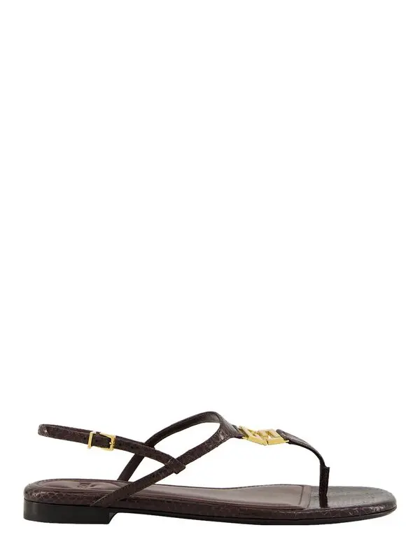 Fendi Ffold Ayers Flip-flops - Purple