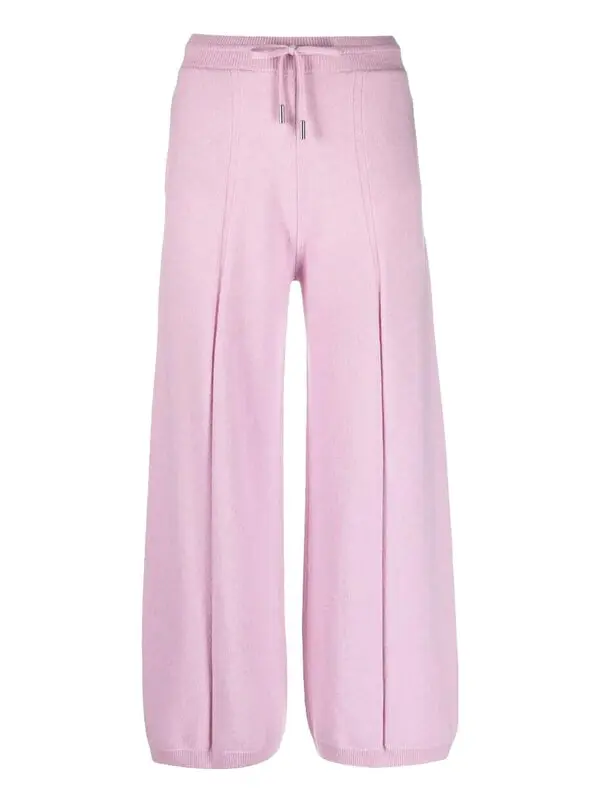 Stella McCartney Cropped Cashmere Blend Trousers - Pink