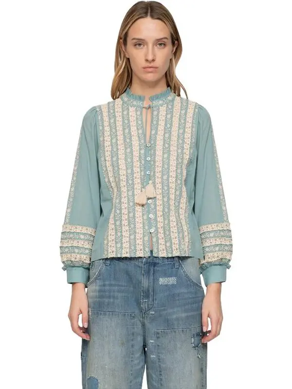 Sea Kirsten Long Sleeve Top - Blue / Denim