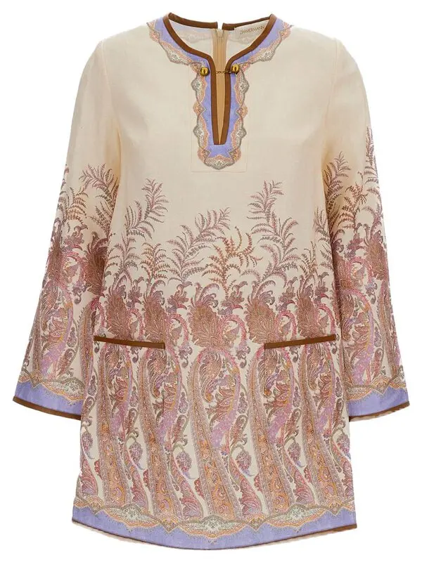 Zimmermann Alchemy Tunic Dress - Beige