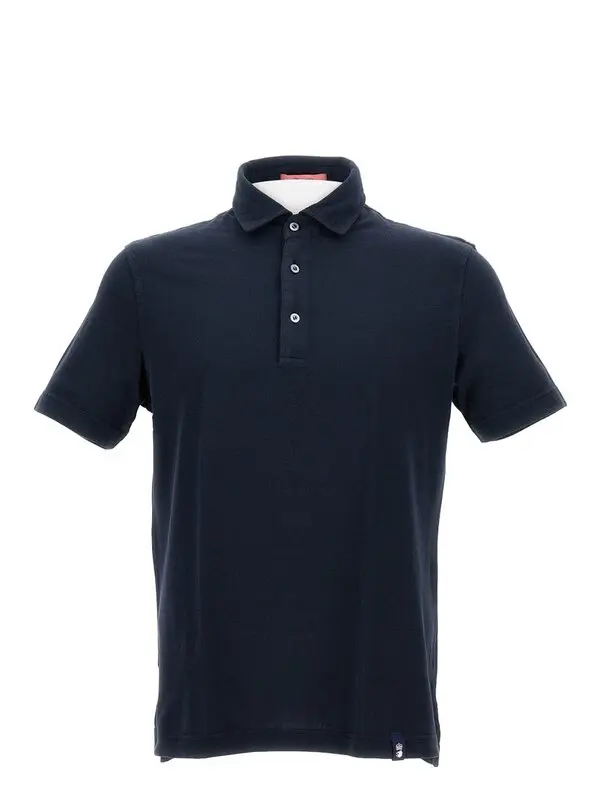 DRUMOHR Piqué Polo Shirt - Blue
