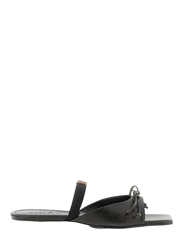 MAISON MARGIELA Slingback Sandals With Bow Detail - Black