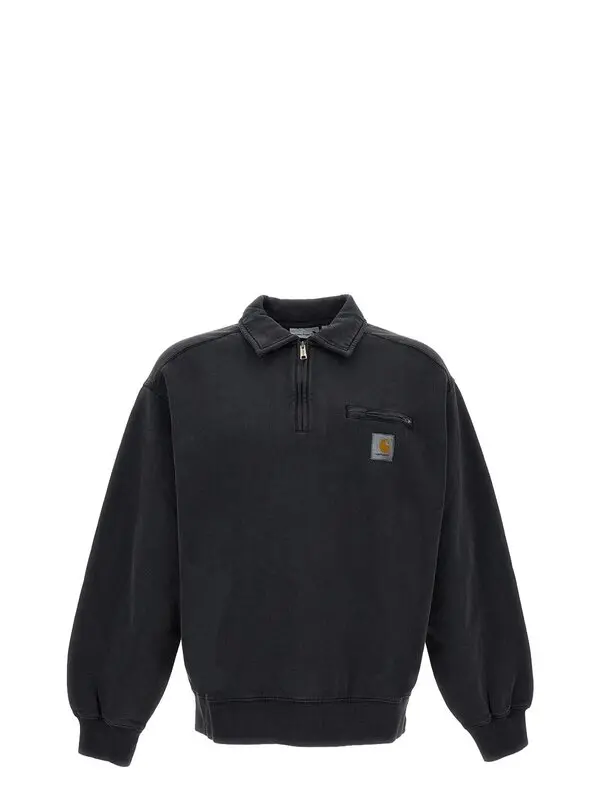 Carhartt Work In Progress Detroit Half-zip Sweatshirt - Black