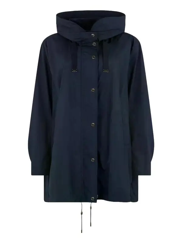 MOORER Hooded Parka Coat - Blue