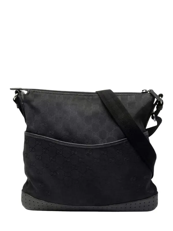 Gucci Gg Canvas Crossbody Bag - Black